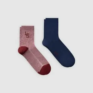 LEVI'S Short Cut Mouline Socks 2 Pack - Red