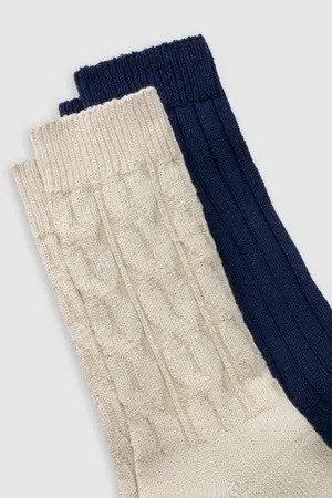 LEVI'S Regular Cut Cable Bootsock 2 Pack