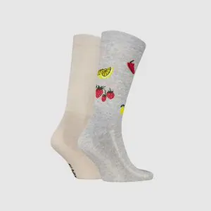 LEVI'S Regular Cut Fruit Socks 2 Pack