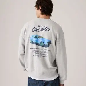 LEVI'S Relaxed Graphic Crewneck Sweatshirt - Grey
