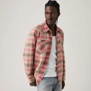 LEVI'S Barstow Standard Fit Western Shirt - Red