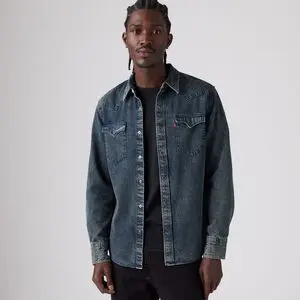 LEVI'S Barstow Standard Fit Western Shirt - Black
