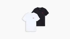 LEVI'S Graphic Crewneck T Shirt 2 Pack - Black