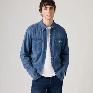 LEVI'S Barstow Standard Fit Western Shirt - Blue