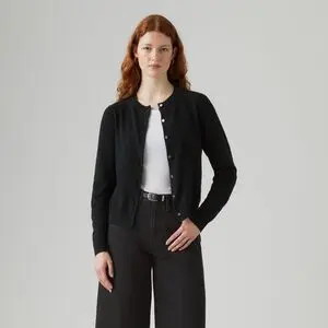 LEVI'S Supersoft Crewneck Cardigan - Black