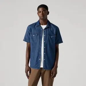 LEVI'S Classic Standard Fit Western Shirt - Blue