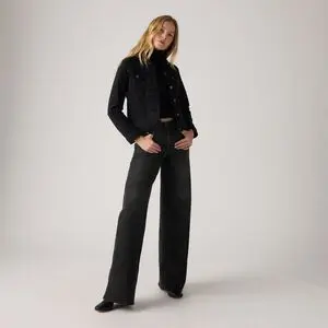 LEVI'S High-rise Wide-leg Jeans - Black