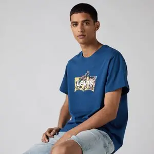 LEVI'S Relaxed Fit Graphic Tee - Blue
