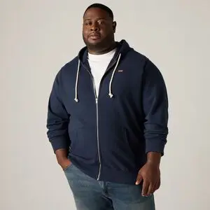 LEVI'S New Original Zip Up Hoodie - Blue