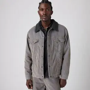 LEVI'S Relaxed Sherpa Corduroy Trucker Jacket - Blue