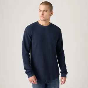 LEVI'S Long Sleeve Relaxed Thermal Tee - Blue