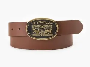 LEVI'S Billy Plaque Belt - Brown
