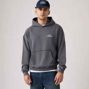 LEVI'S Two Horse Cropped Hoodie - Blue