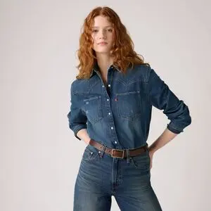 LEVI'S Rectangle Buckle Belt - Brown