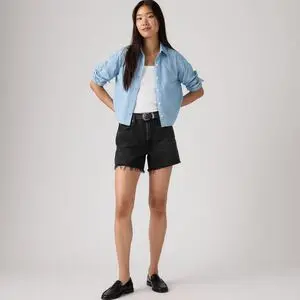LEVI'S Ribcage Shorts - Black