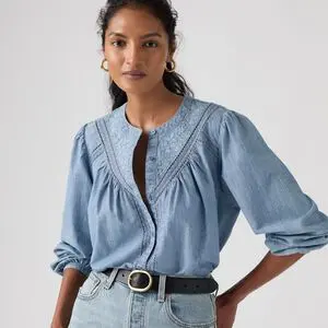 LEVI'S Cleo Long-sleeve Blouse - Blue