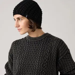 LEVI'S Chloe Crochet Beanie - Black