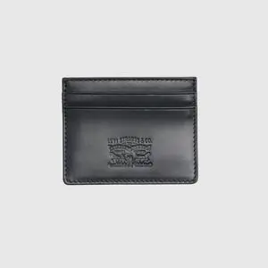 LEVI'S Leather Card Case - Black