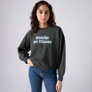 LEVI'S Graphic Vintage Boxy Crewneck Sweatshirt - Black