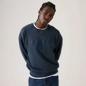 LEVI'S Boxy Graphic Crewneck Sweatshirt - Blue