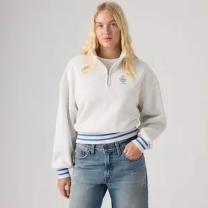 LEVI'S Graphic Everyday Quarter Zip Sweatshirt - Grey