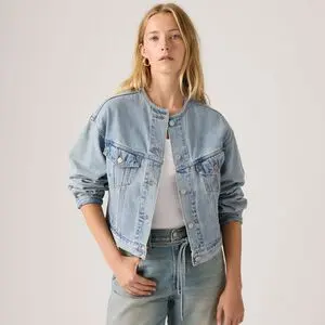 LEVI'S Collarless Shrunken '90s Trucker Jacket - Blue