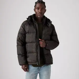 LEVI'S Rockwell Hooded Puffer Jacket - Black