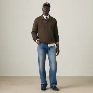 LEVI'S Boulder Quarter-zip Pullover Sweater - Brown