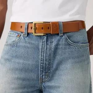 LEVI'S Arlo Wide Prong Belt - Brown