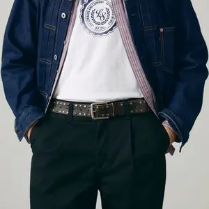 LEVI'S Marco Riveted Infinity Belt - Black