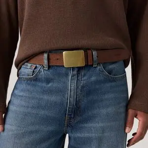 LEVI'S Ryder Plaque Buckle Belt - Brown