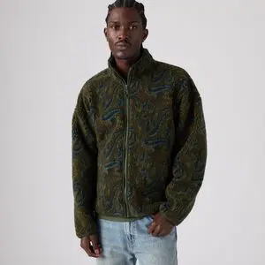 LEVI'S Nolan Sherpa Full Zip Sweater - Black