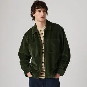 LEVI'S Ports Boxy Zip Up Overshirt - Black