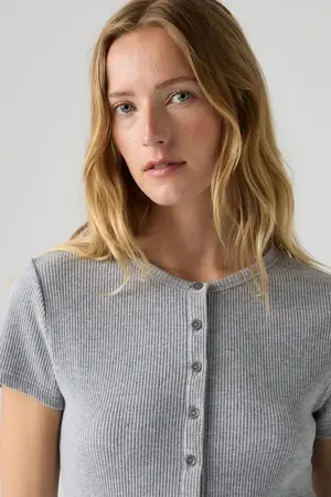 LEVI'S Rory Button Through Tee
