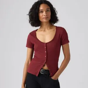 LEVI'S Austen Button Up Short Sleeve Top