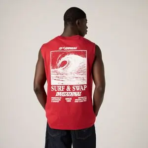 LEVI'S Graphic Muscle Tank Top - Red