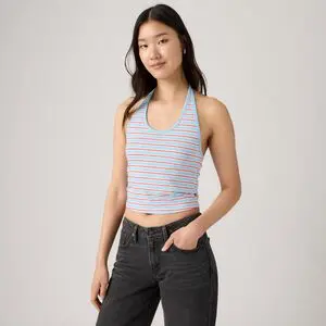 LEVI'S Ella Halter Top Red