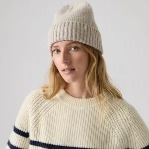 LEVI'S Ribbed Knit Beanie - Grey