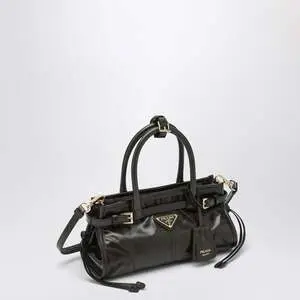 Prada Mini Bonnie Handbag In Selva Leather - Green