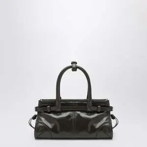 Prada Mini Bonnie Handbag In Selva Leather - Green
