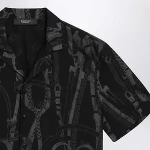 Gucci Printed Silk Bowling Shirt