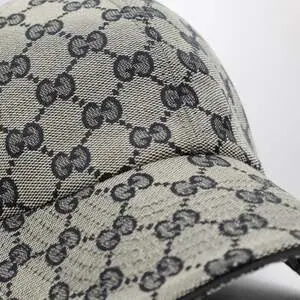 Gucci Blue Gg Cotton Canvas Baseball Cap