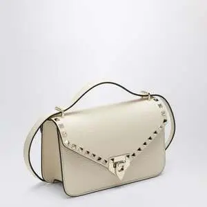 Valentino Garavani Ivory Rockstud Shoulder Bag