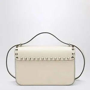 Valentino Garavani Ivory Rockstud Shoulder Bag