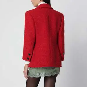 Saint Laurent Roux Tweed Jacket In Virgin Wool