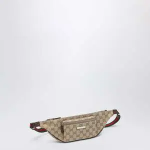 Gucci Flatpack Small Brown Gg Fabric Belt Bag