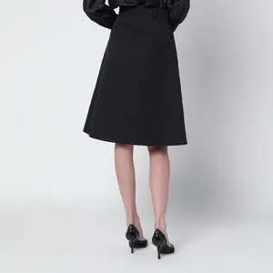 Gucci Gg Cotton Blend Midi Skirt