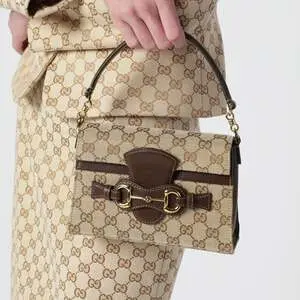 Gucci Duomo Small Top Handle Bag In Gg Fabric