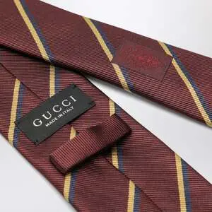 Gucci Striped Silk Jacquard Neck Tie - Multicolor