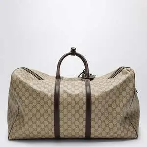 Gucci Gg Monogram Coated Canvas Duffle Bag